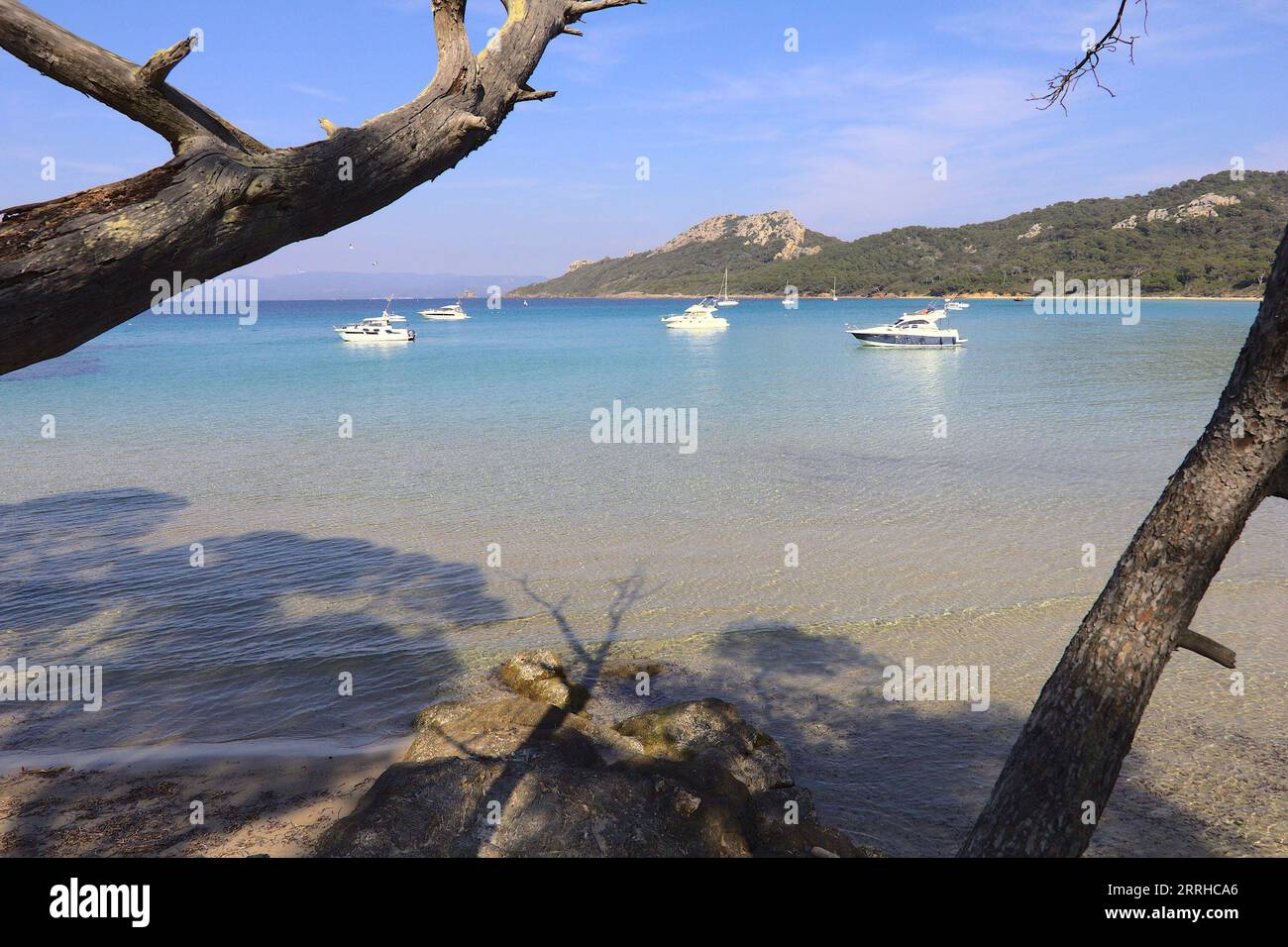 Notre Dame beach in Porquerolles, French Riviera Stock Photo - Alamy