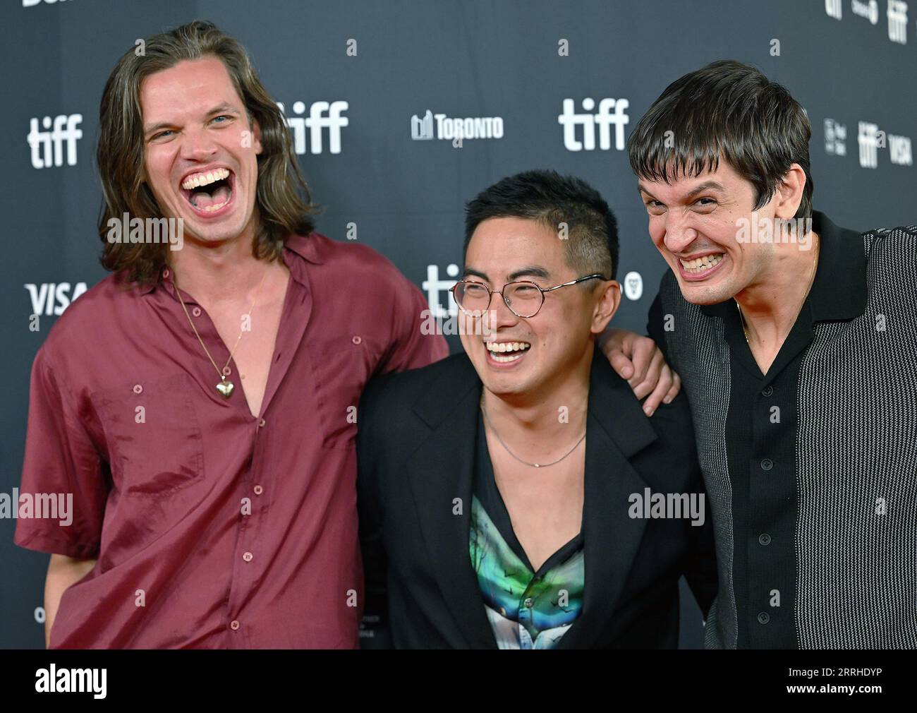 Toronto, Canada. 07th Sep, 2023. (R-L) Josh Sharp, Bowen Yang and Aaron ...