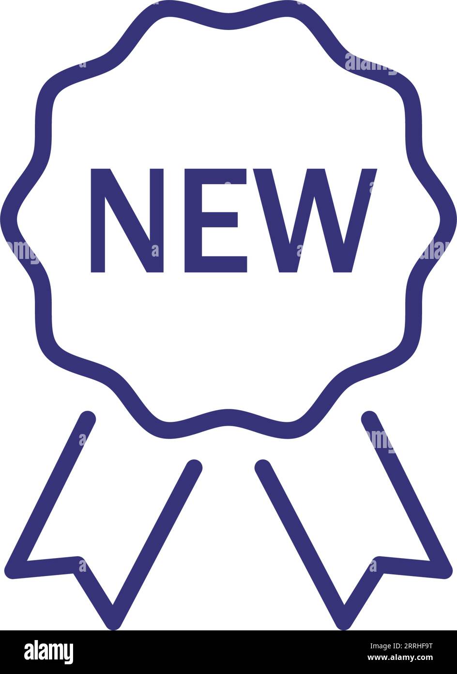 New badge line icon Stock Vector Image & Art - Alamy