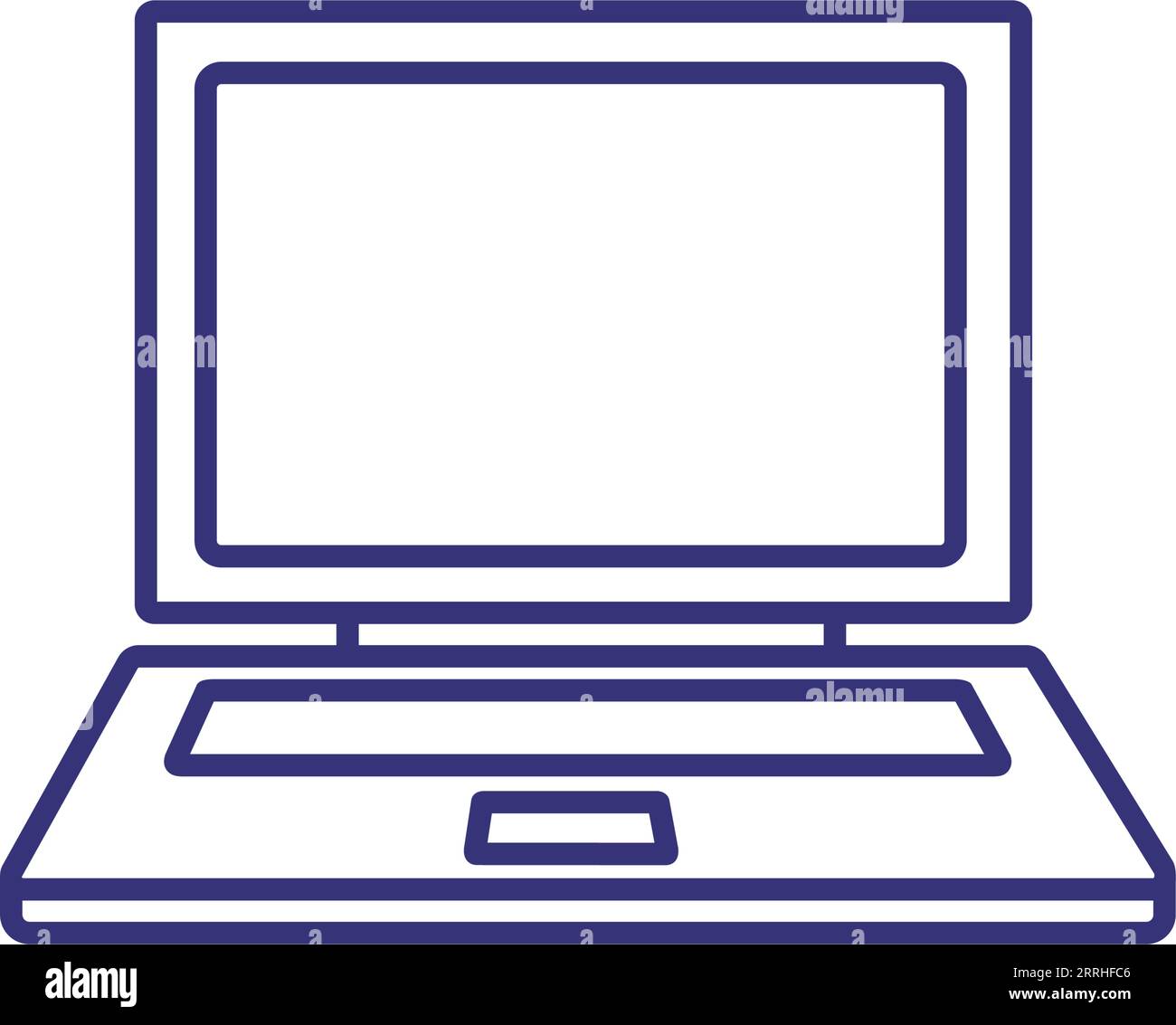 Laptop line icon Stock Vector Image & Art - Alamy