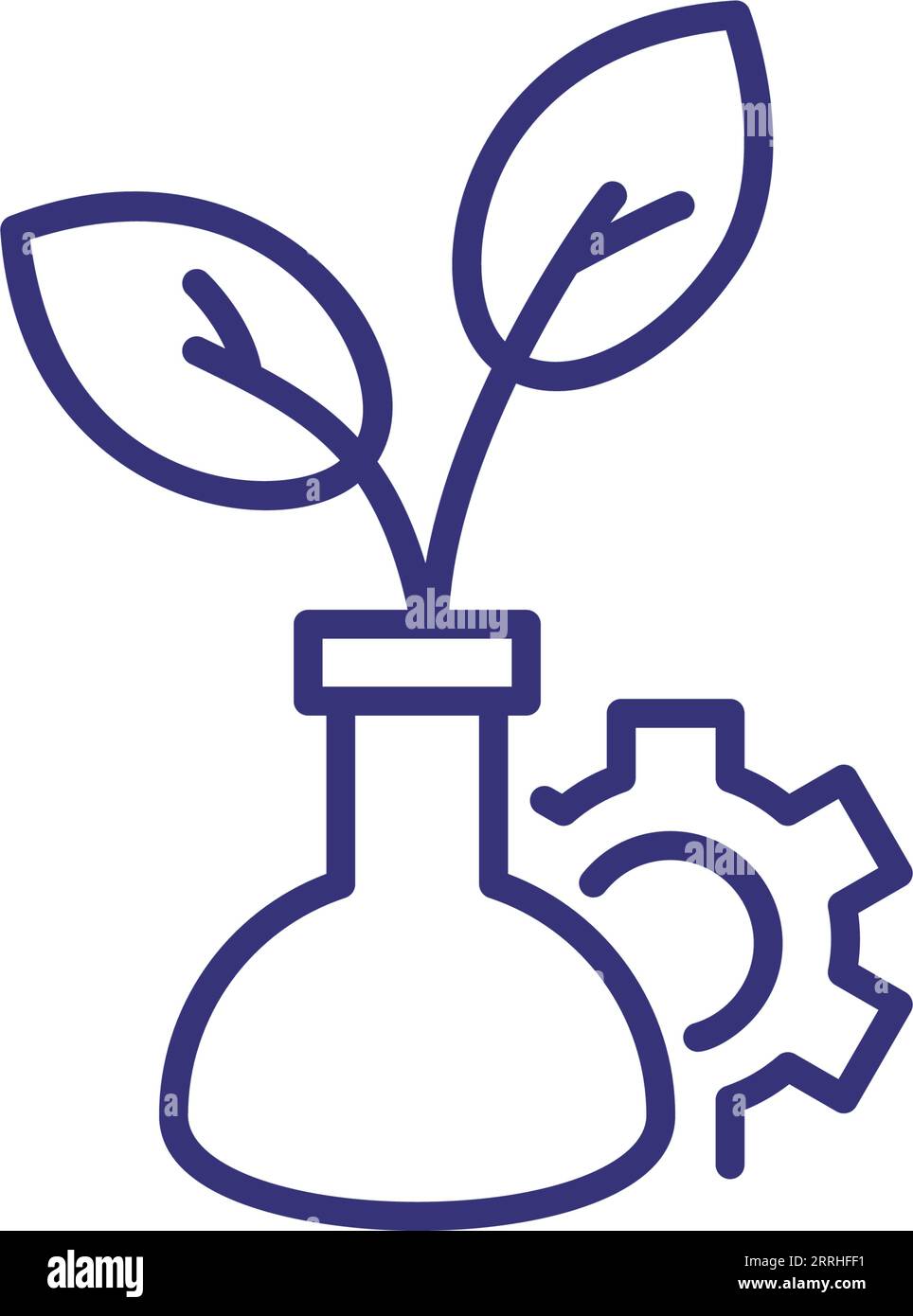 Biological research line vector Stock Vector Images - Alamy