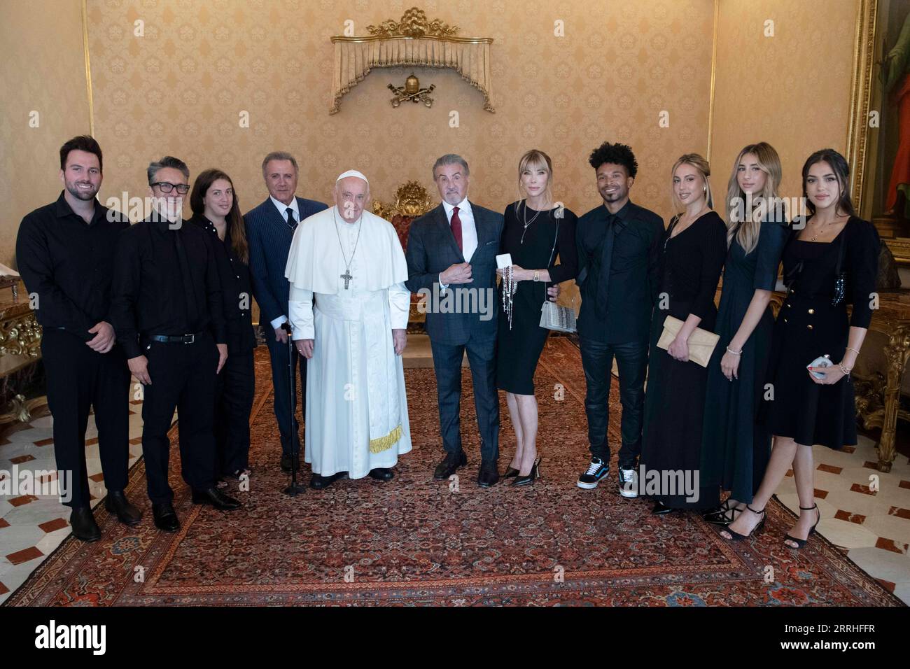 Sylvester stallone pope francis hi-res stock photography and images - Alamy
