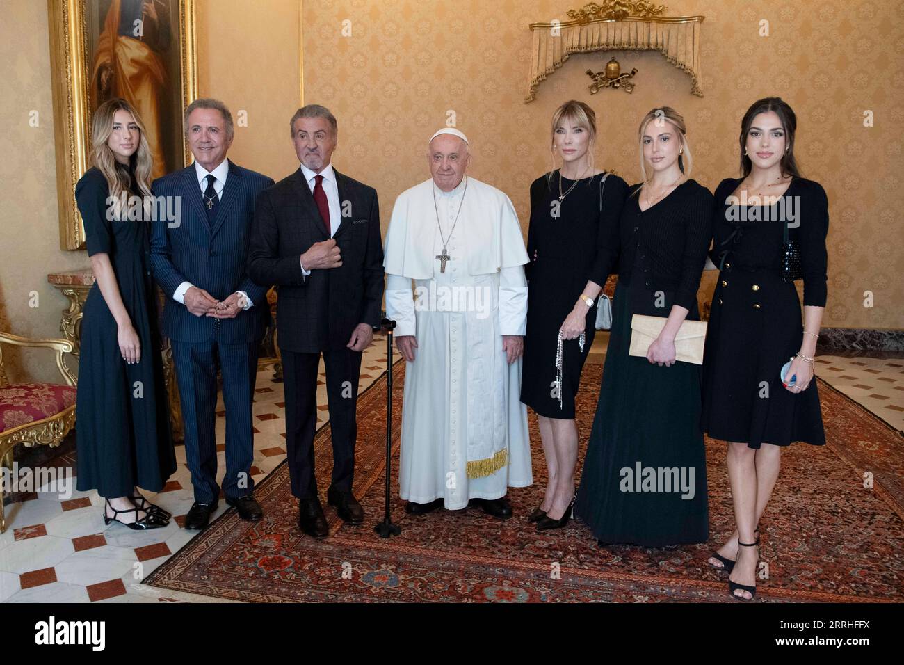 Sylvester stallone pope francis hi-res stock photography and images - Alamy