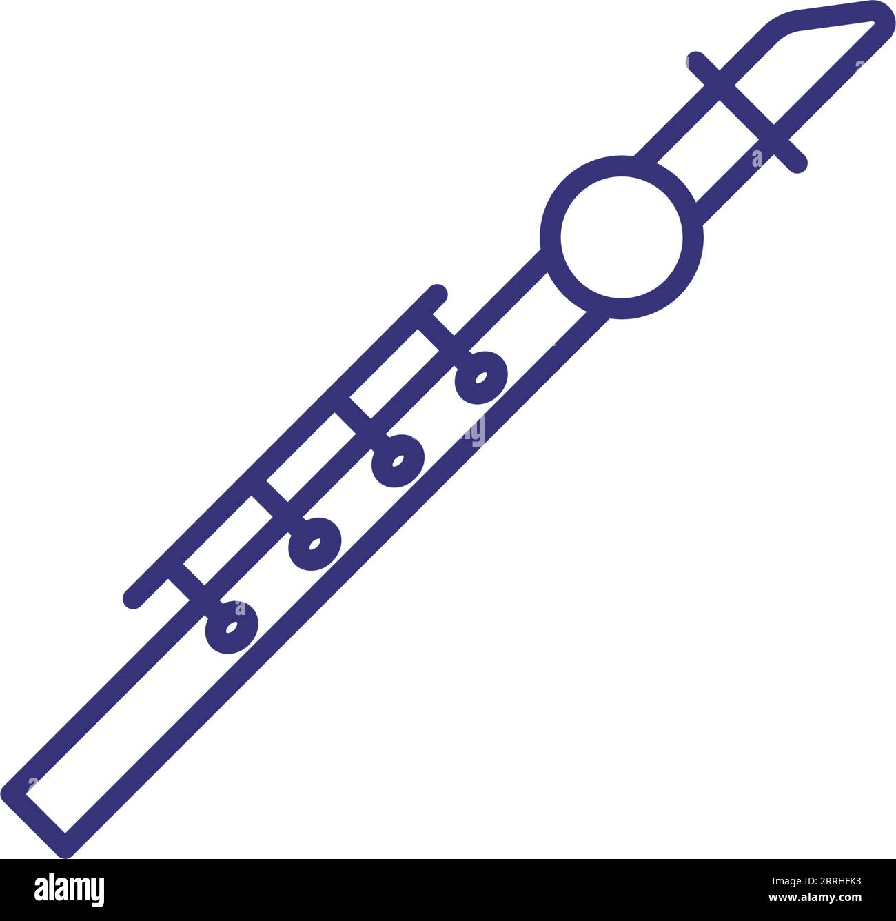 Flute line icon Stock Vector Image & Art - Alamy