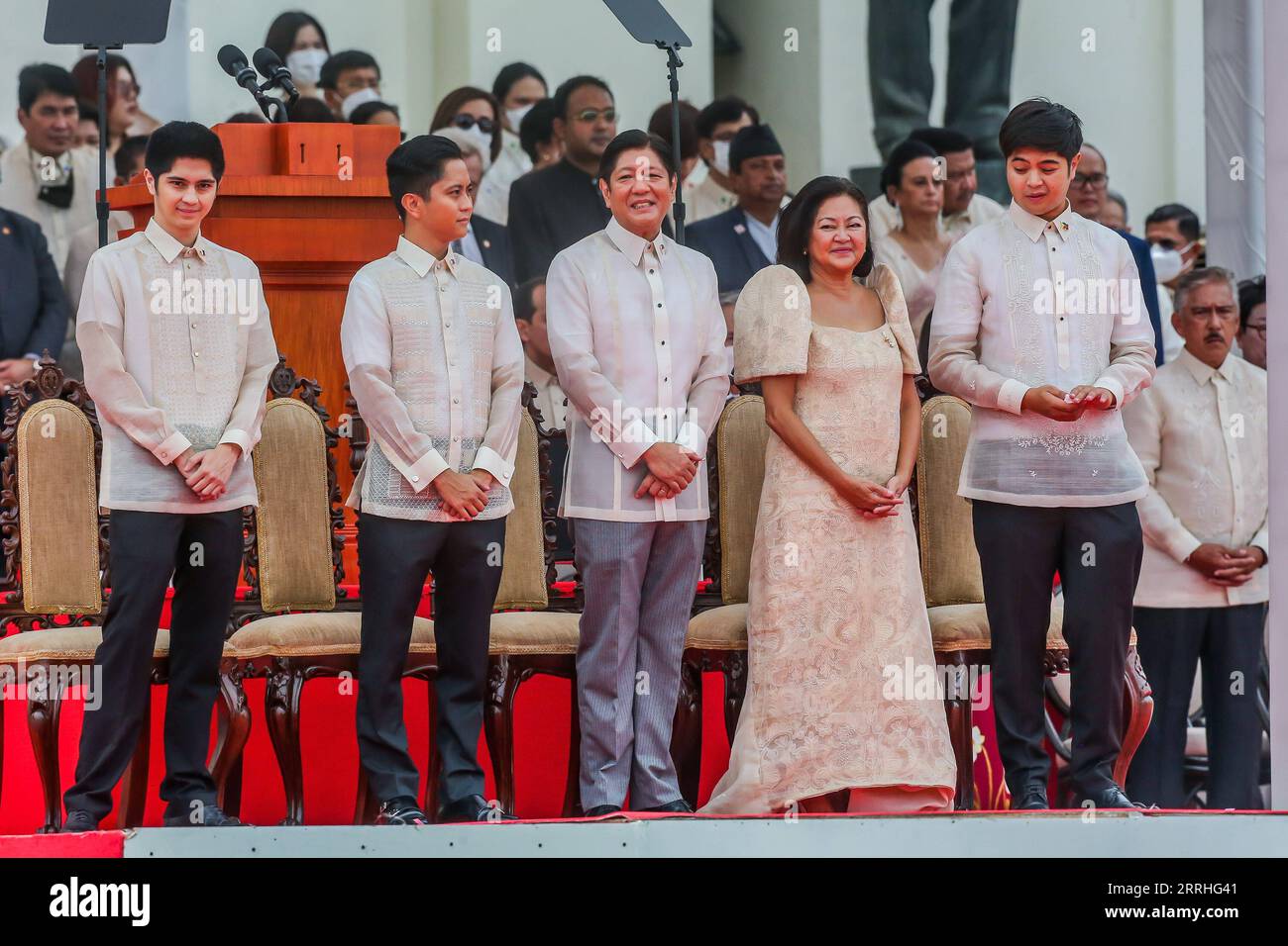 220630 -- MANILA, June 30, 2022 -- Ferdinand Romualdez Marcos attends ...