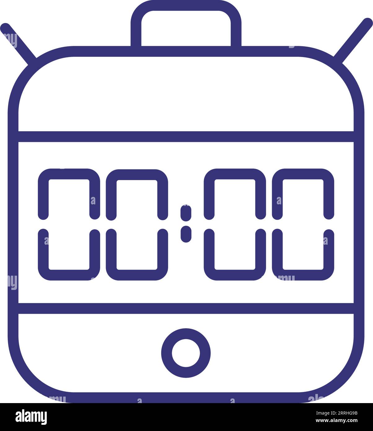 Digital stopwatch line icon Stock Vector Image & Art - Alamy