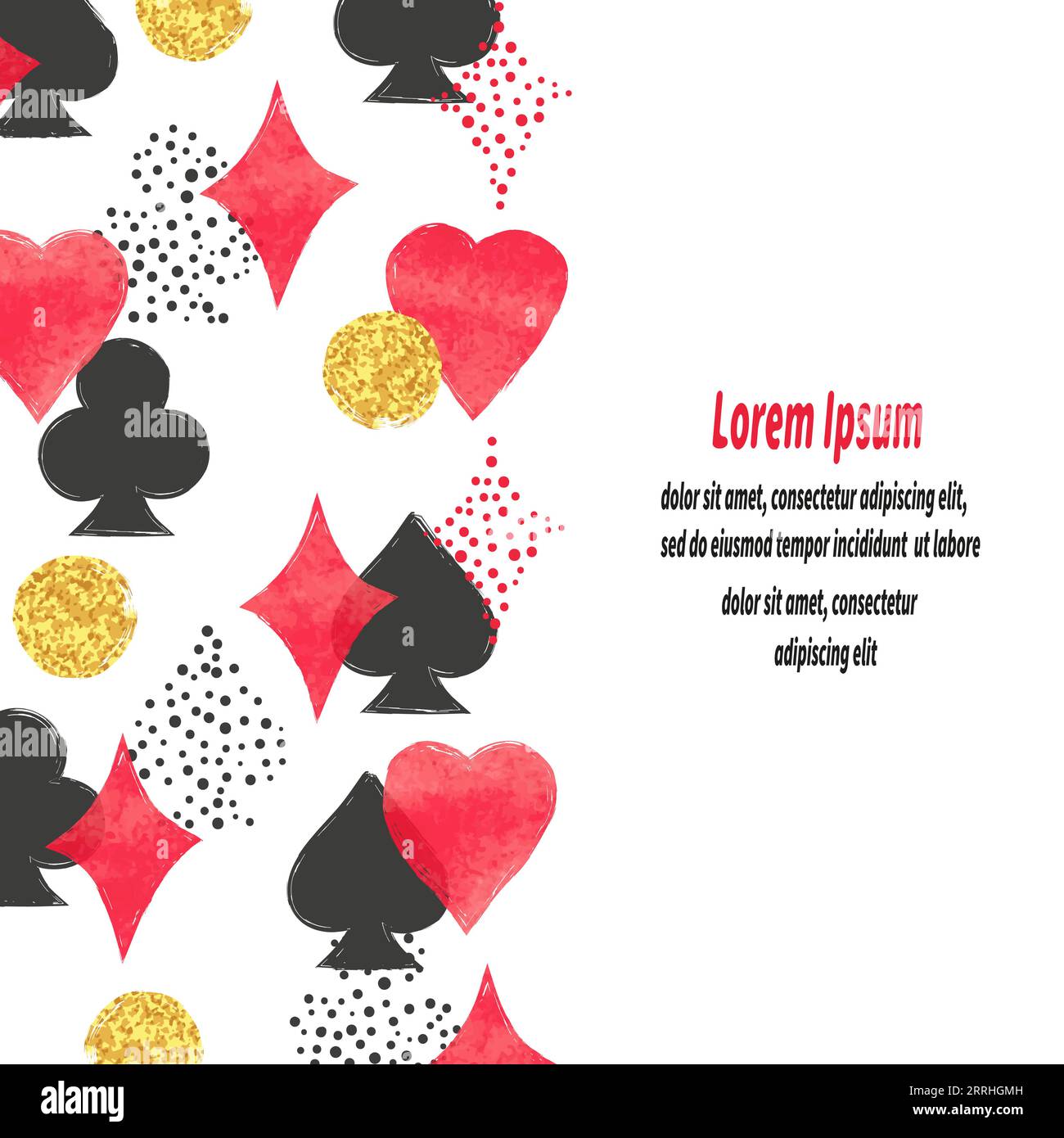 Playing cards suits background. Poker border Stock Vector Image & Art ...