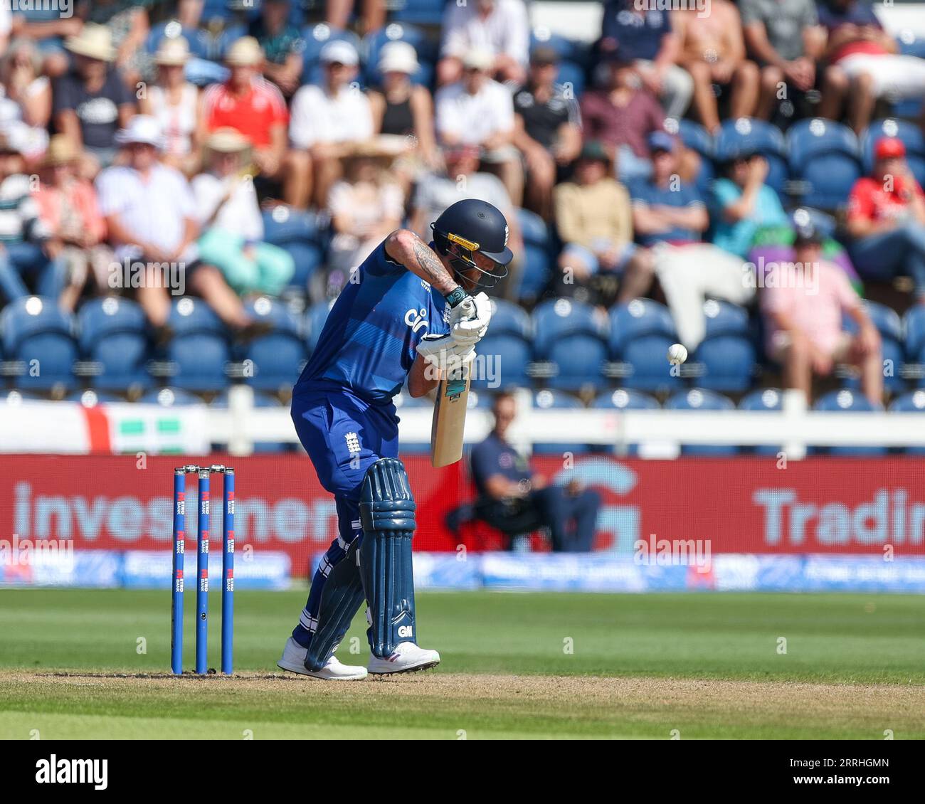 Cardiff, UK. 08th Sep, 2023. England's Ben Stokes in action with the ...