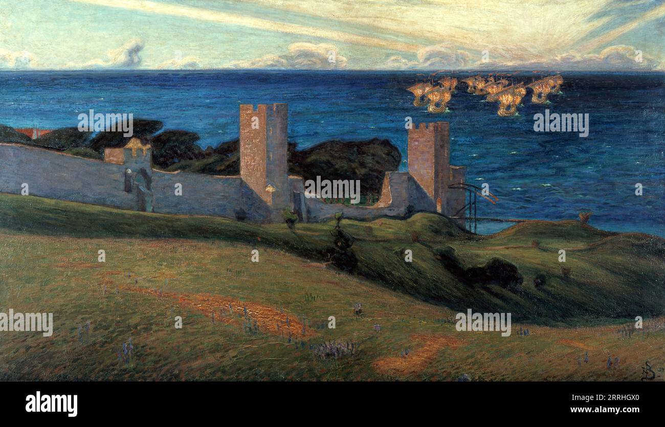 Vision. Scene from Visby, 1894 Stock Photo - Alamy