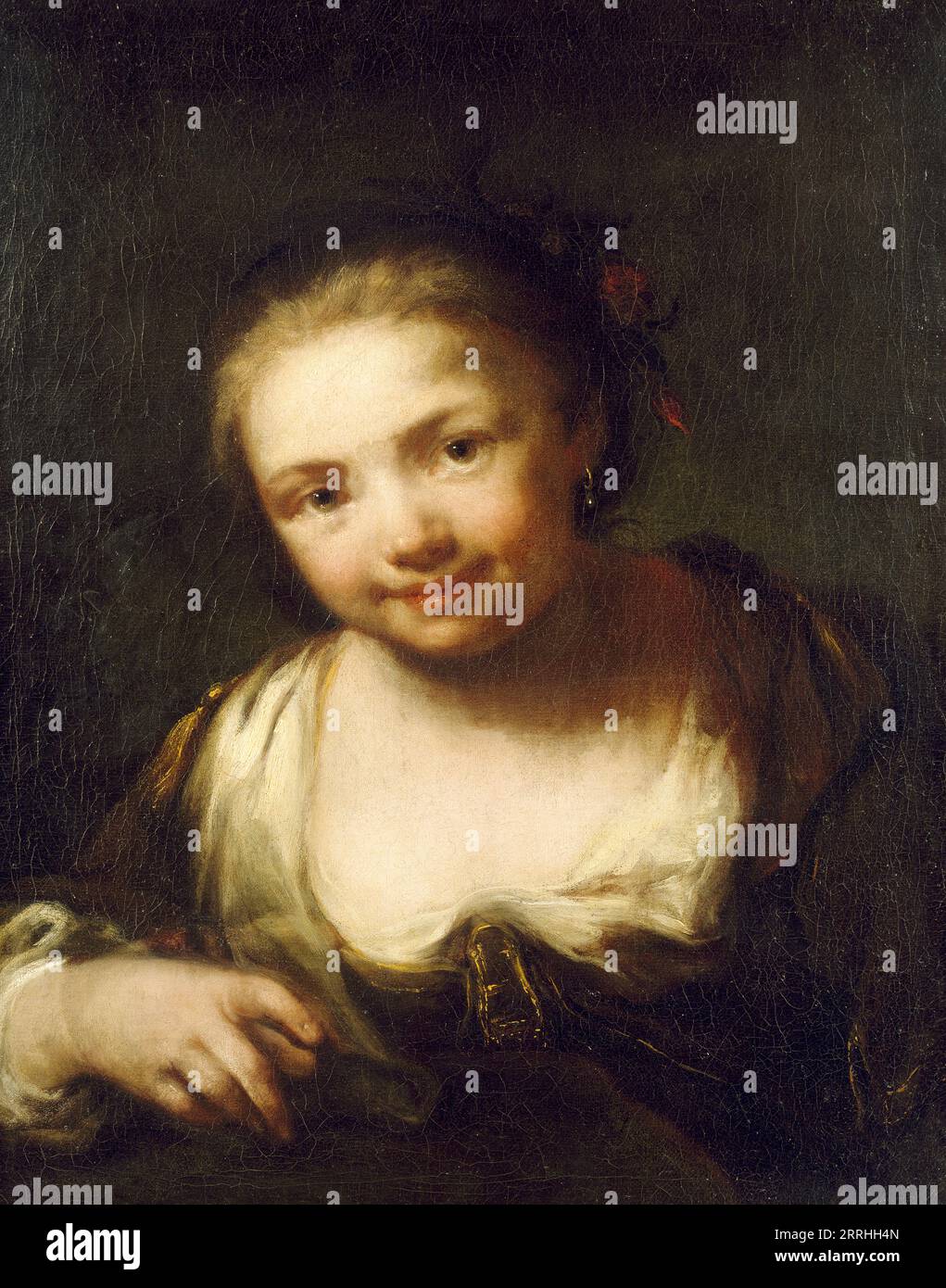 Young Girl, c18th century Stock Photo - Alamy