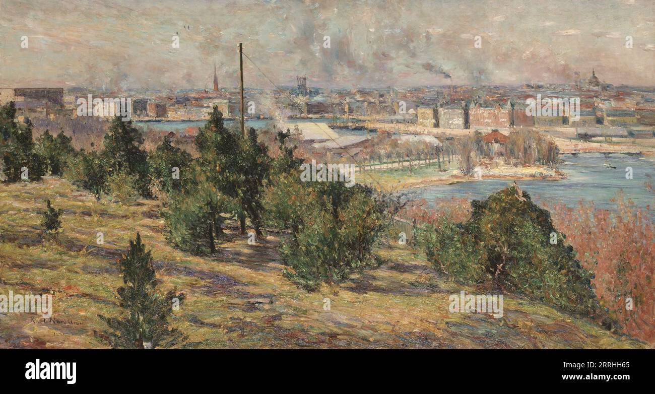 View of Stockholm from Skansen, 1889 Stock Photo - Alamy
