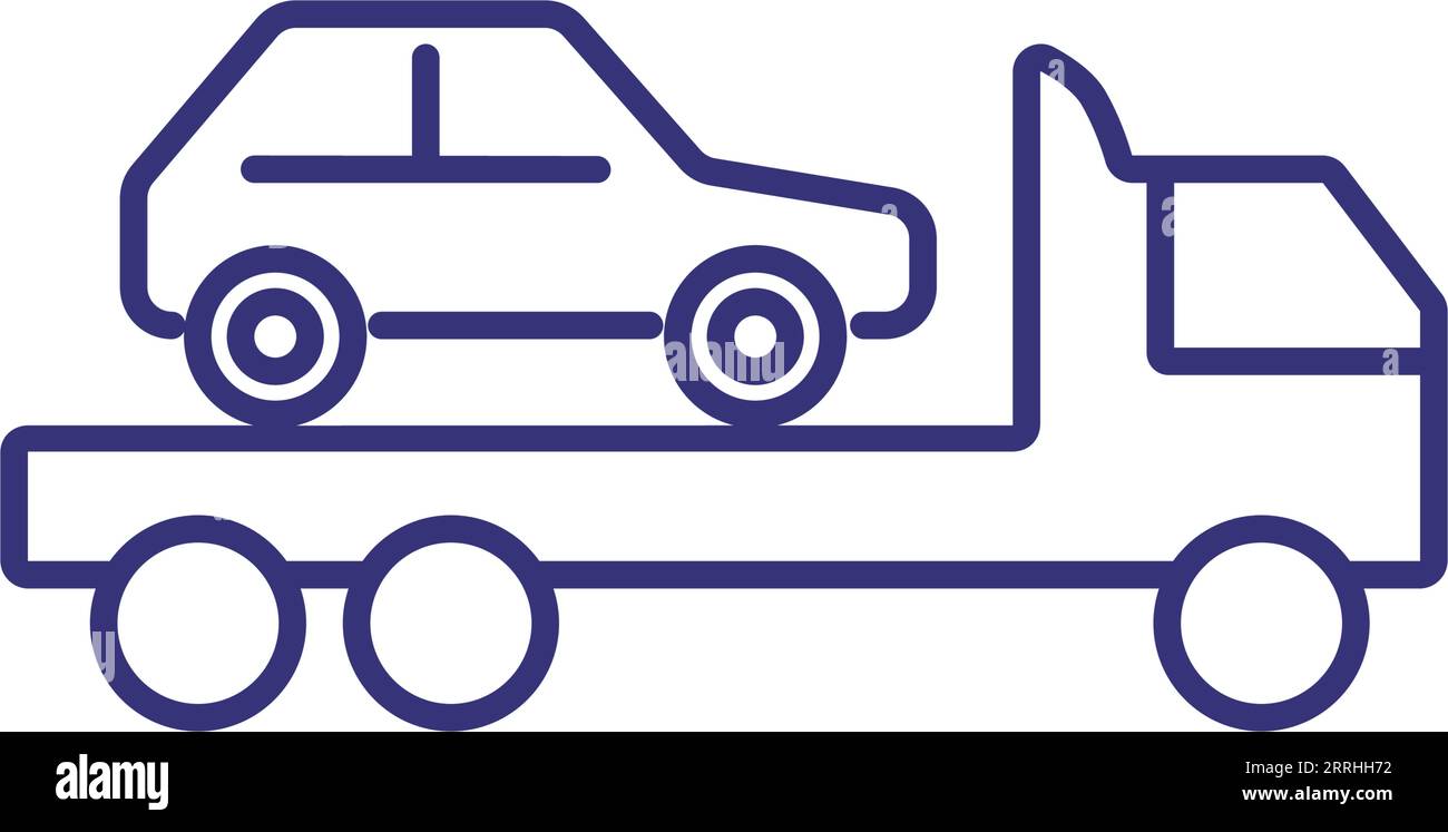 Tow truck line icon Stock Vector Image & Art - Alamy