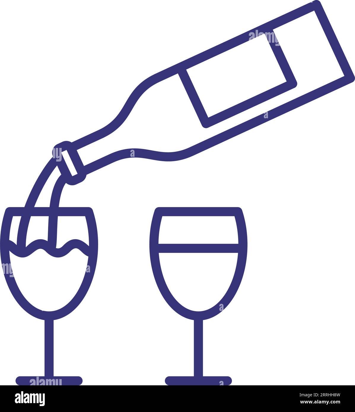 Pouring serving glass Stock Vector Images - Alamy