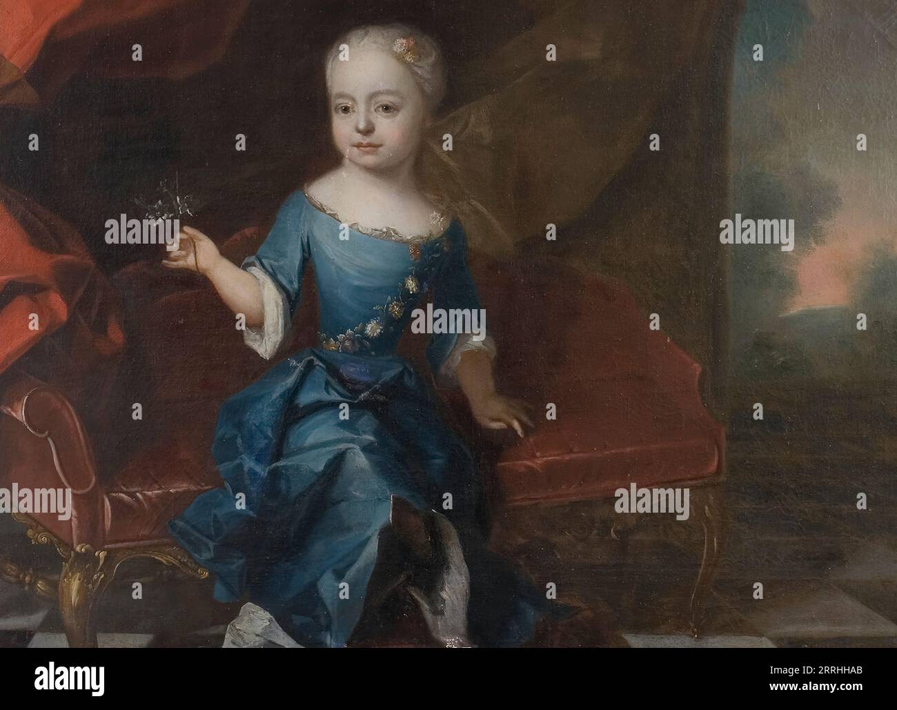 Unknown girl, early 18th century Stock Photo - Alamy