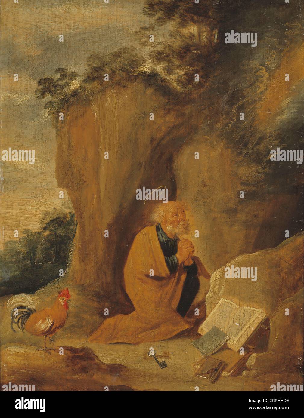 The Repentant St Peter, c17th century Stock Photo - Alamy