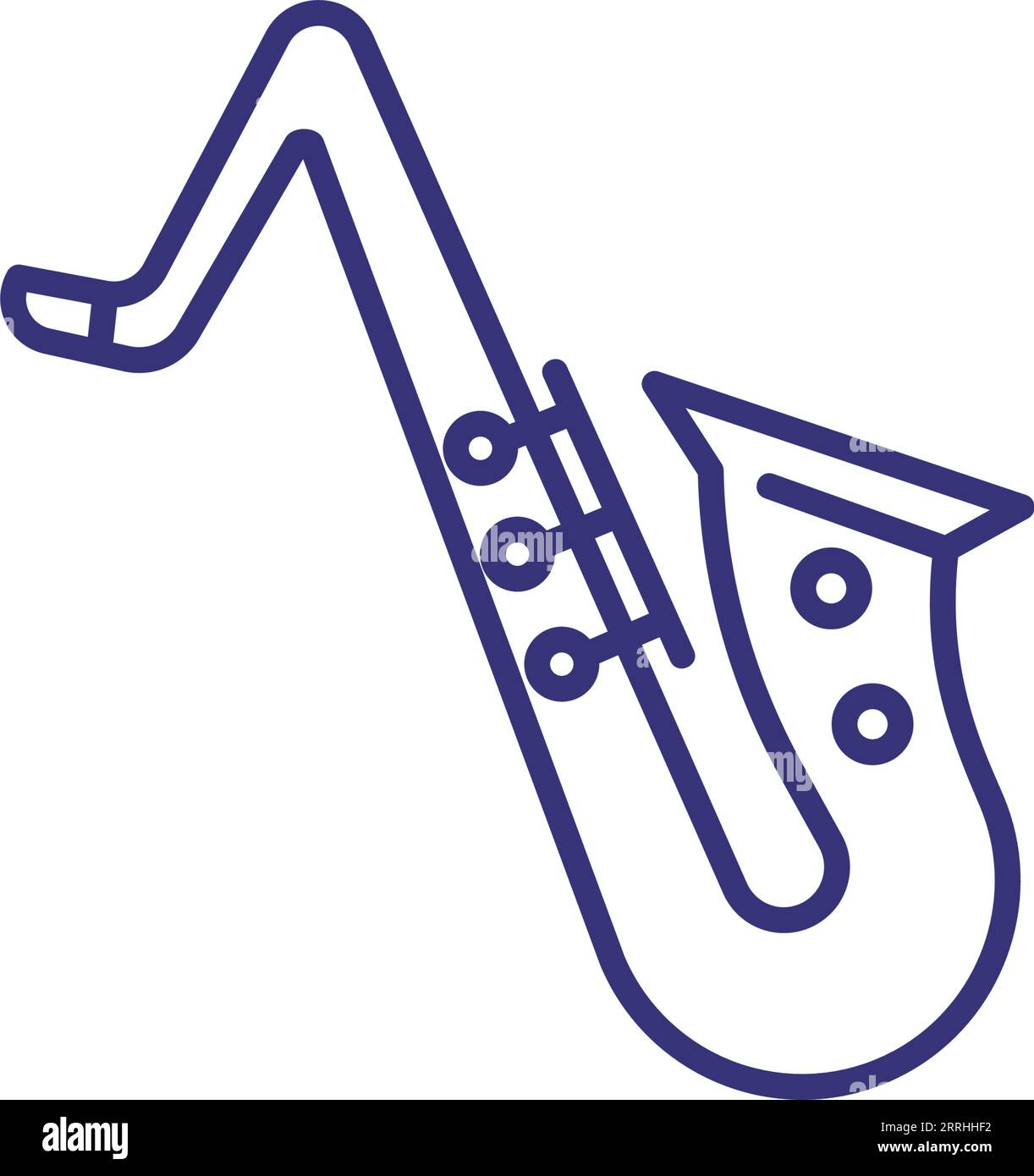 Saxophone design logo hi-res stock photography and images - Alamy