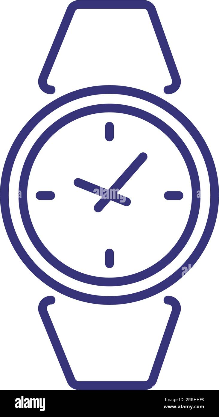 Wrist watch line icon Stock Vector Image & Art - Alamy