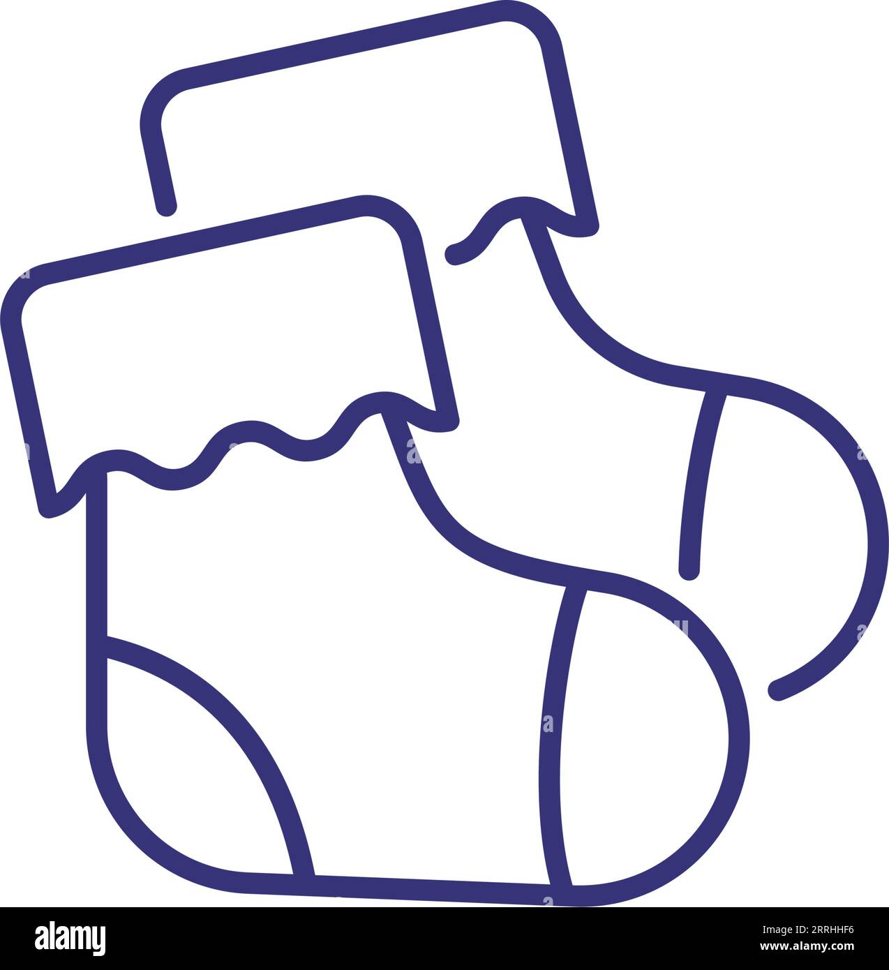 Sock baby isolated icon vector hi-res stock photography and images - Alamy