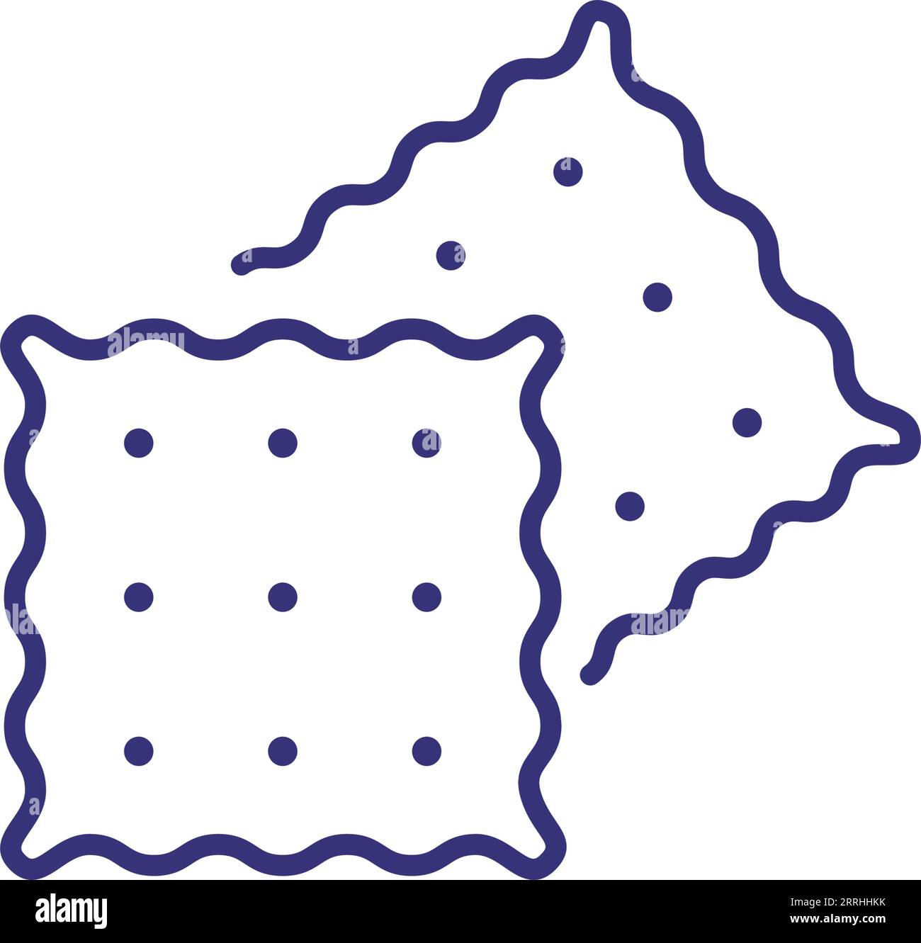 Square cookie icon outline Cut Out Stock Images & Pictures - Alamy