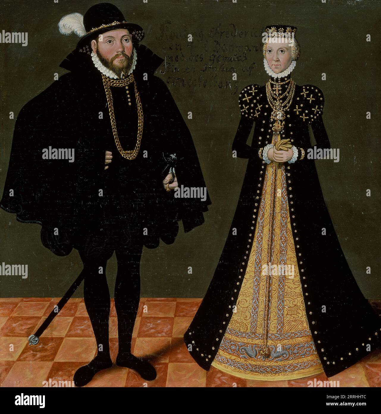 Unknown German princely couple, from c.1580 until 1600 Stock Photo - Alamy