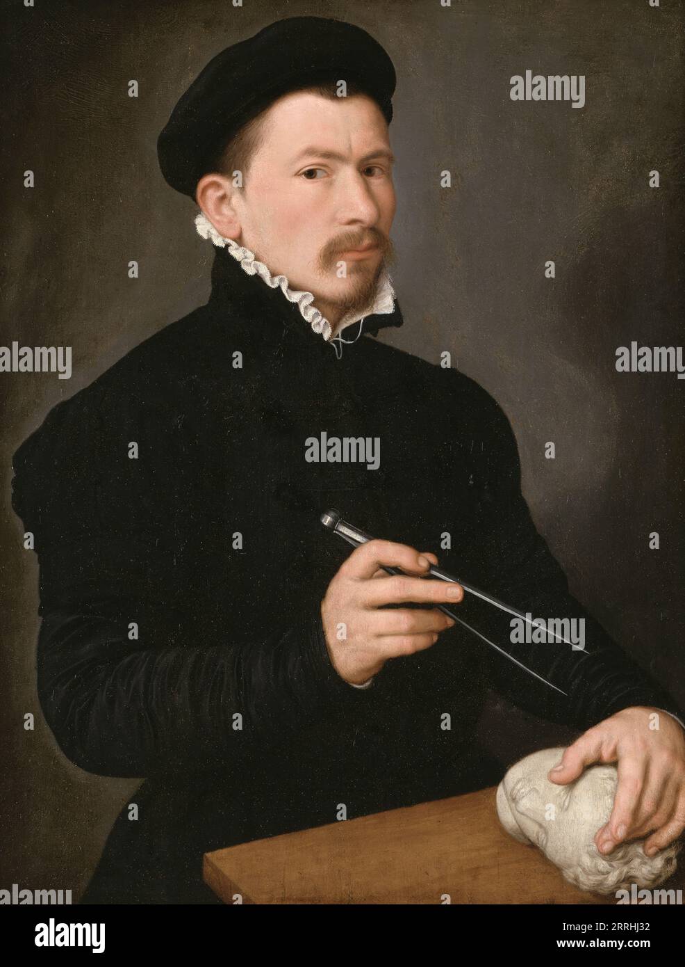 Portrait of a Sculptor, possibly Johan Gregor van der Schardt, mid 16th ...