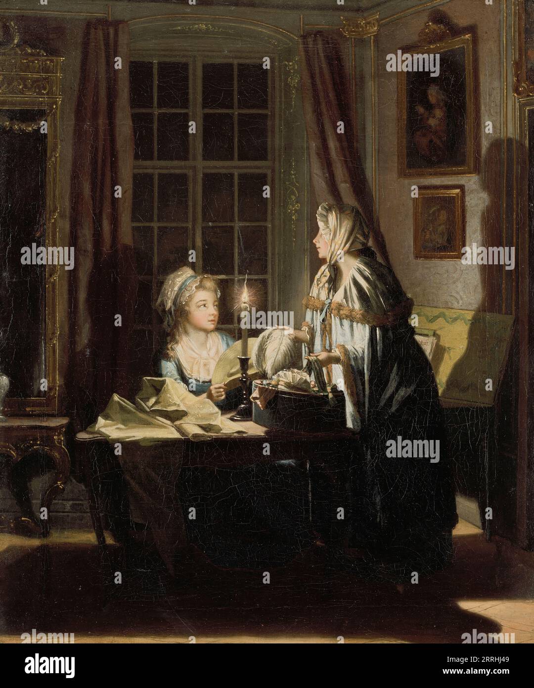 The Milliner, late 18th-early 19th century Stock Photo - Alamy