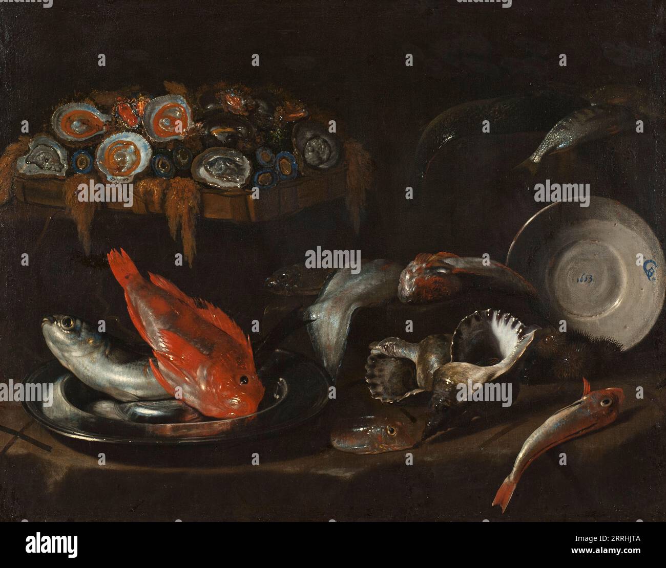 Fish still life depiction hi-res stock photography and images - Alamy