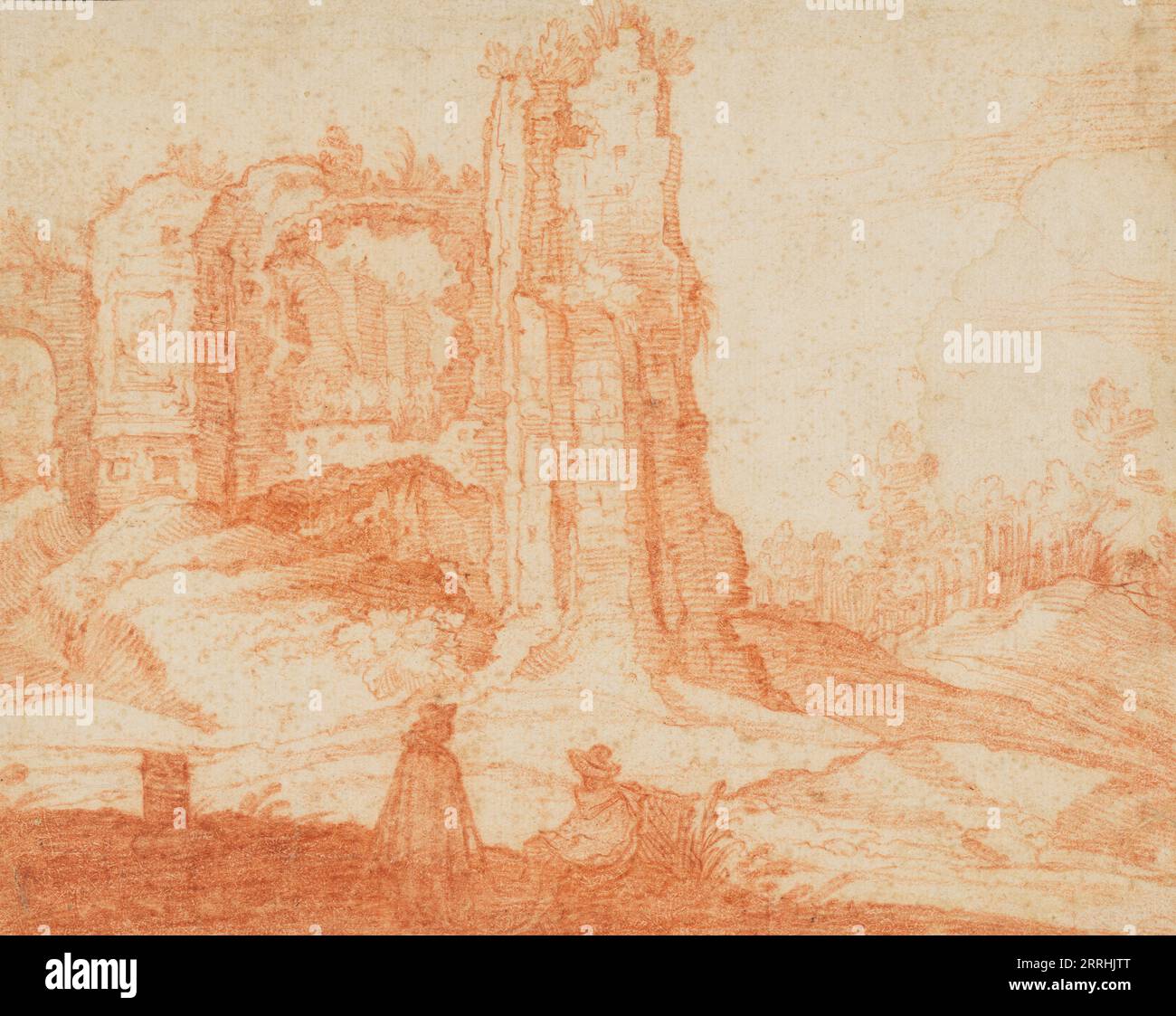 The Baths of Titus, c.1602-1605 Stock Photo - Alamy