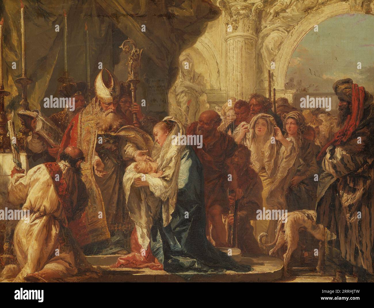 The Presentation in the Temple, late 18th century Stock Photo - Alamy