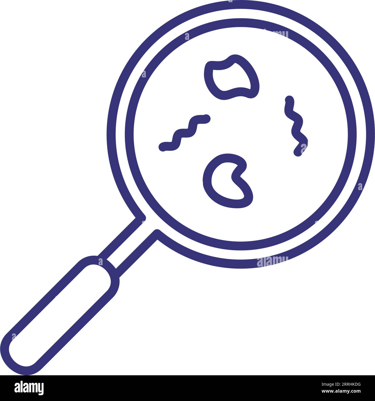 Bacteria and viruses. Biology, study, experiment Stock Vector Image ...