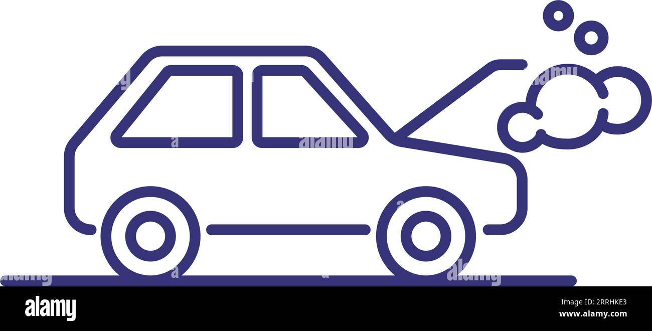 Car breakdown line icon Stock Vector Image & Art - Alamy
