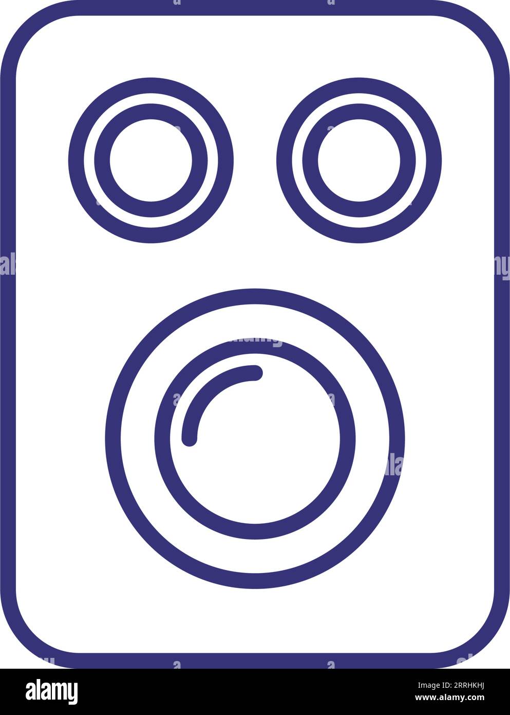 Party speaker icon outline Stock Vector Images - Alamy