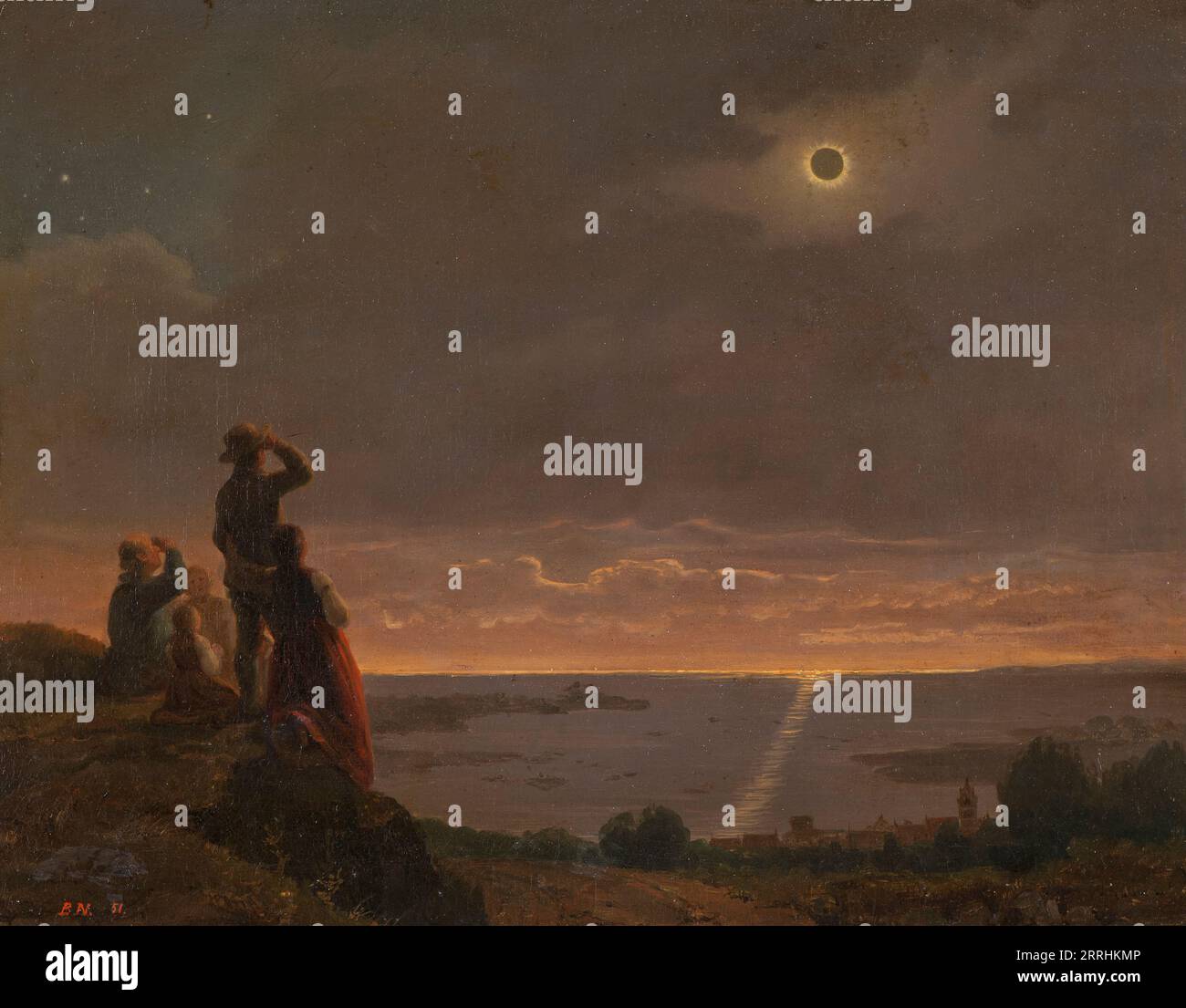 Solar Eclipse, 1851 Stock Photo - Alamy