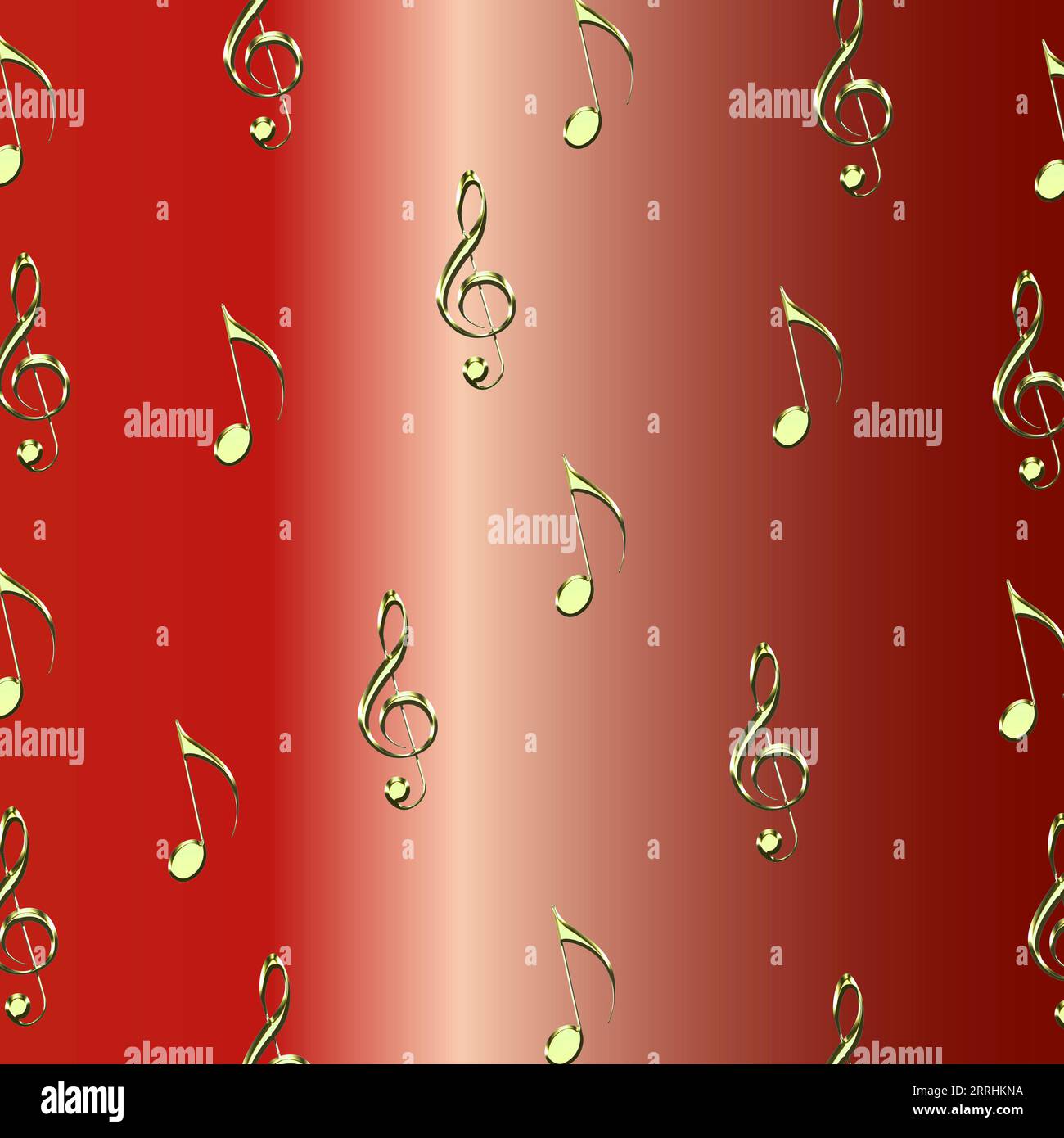 Red Music Notes Wallpaper