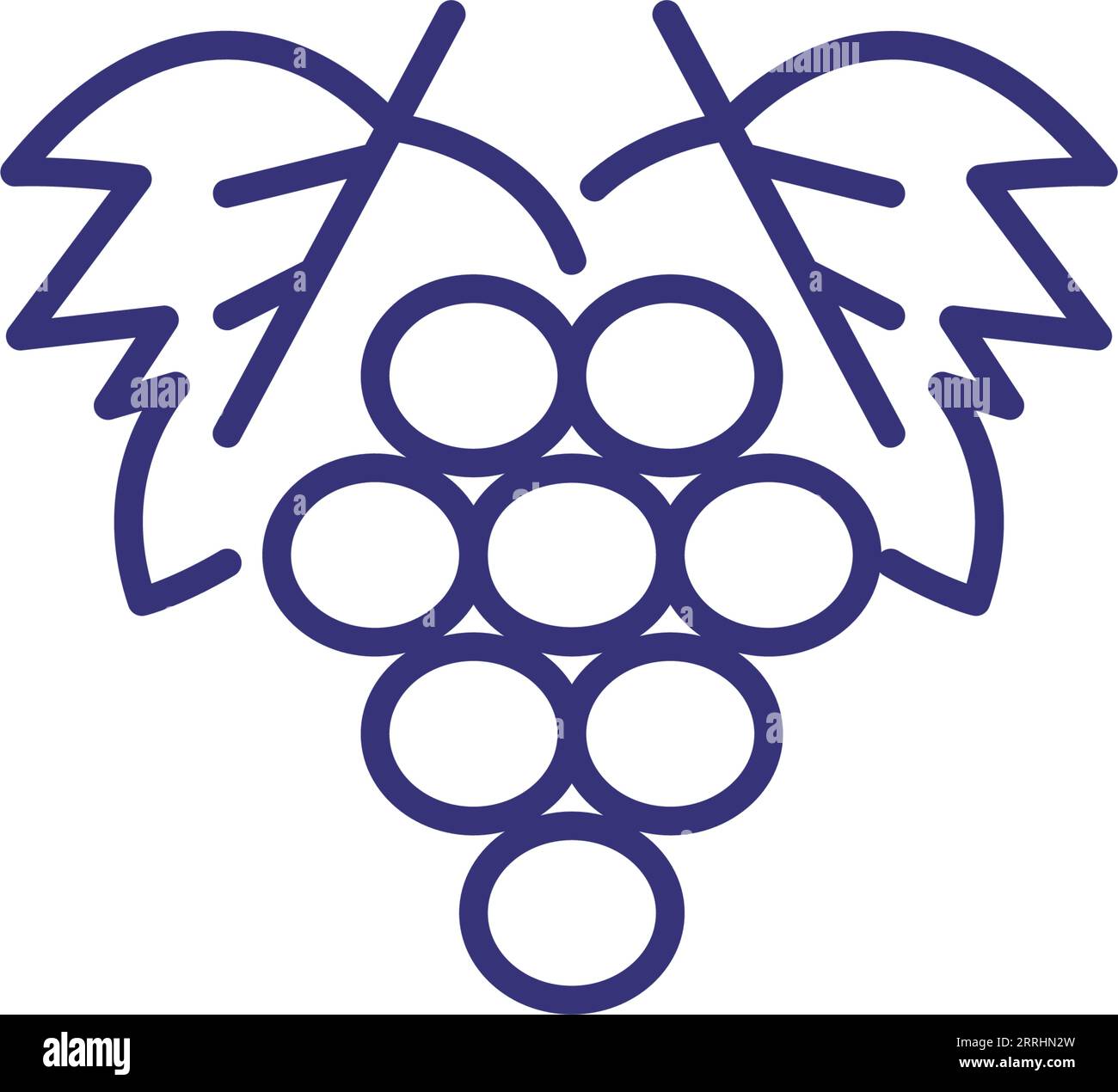 Bunch of grapes line icon Stock Vector Image & Art - Alamy