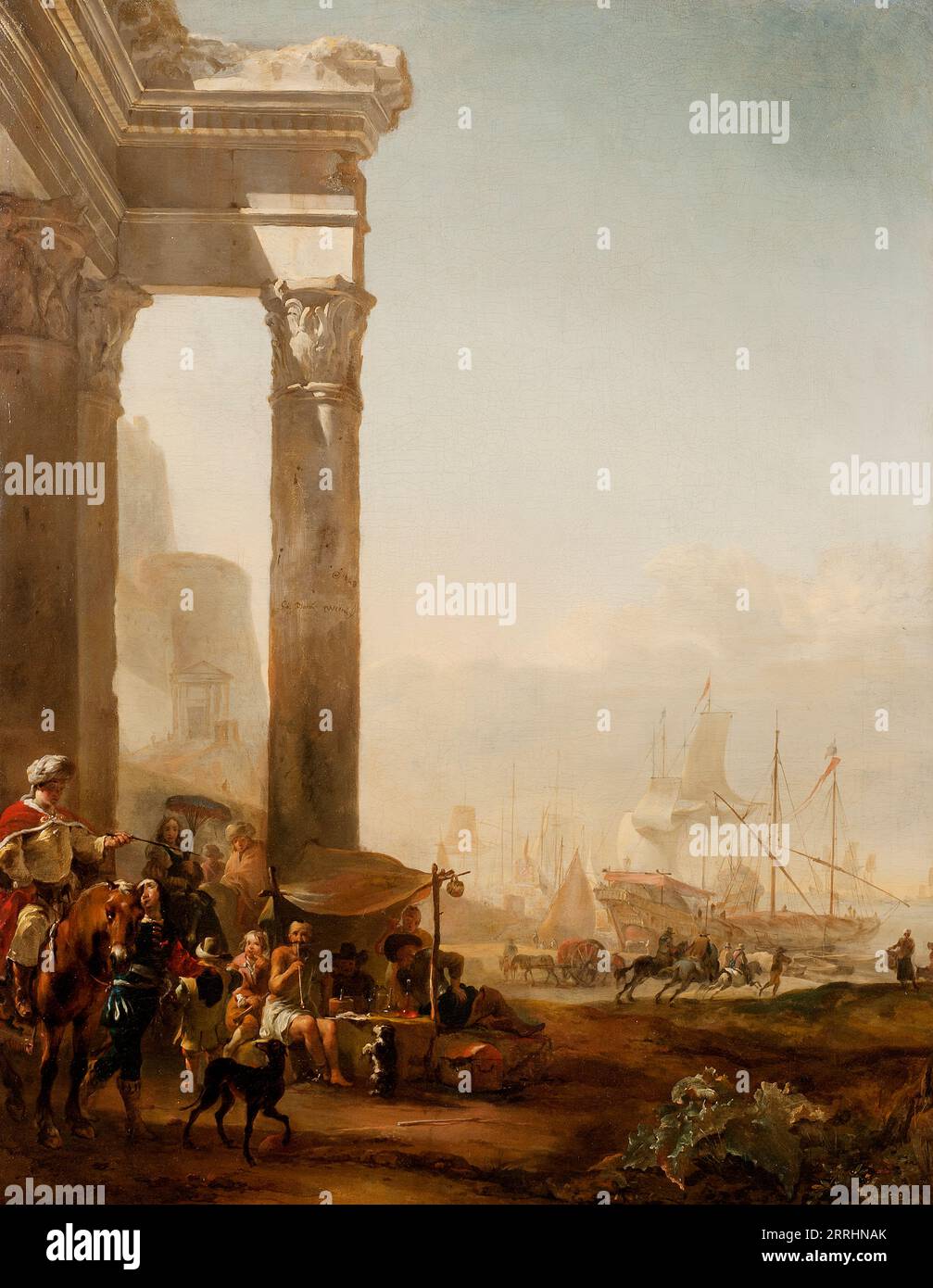 Antique ship oil painting hi-res stock photography and images - Alamy