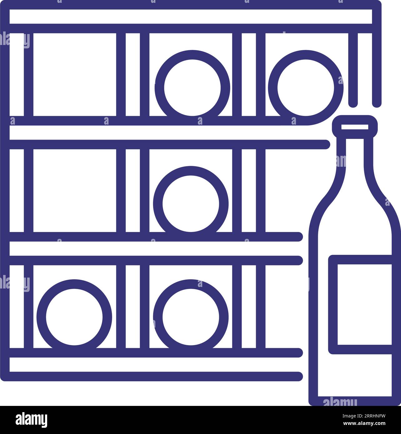 Wine cellar line icon Stock Vector Image & Art - Alamy