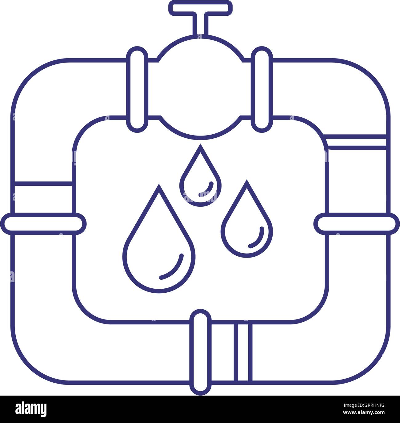 Refinery pipeline line icon Cut Out Stock Images & Pictures - Alamy