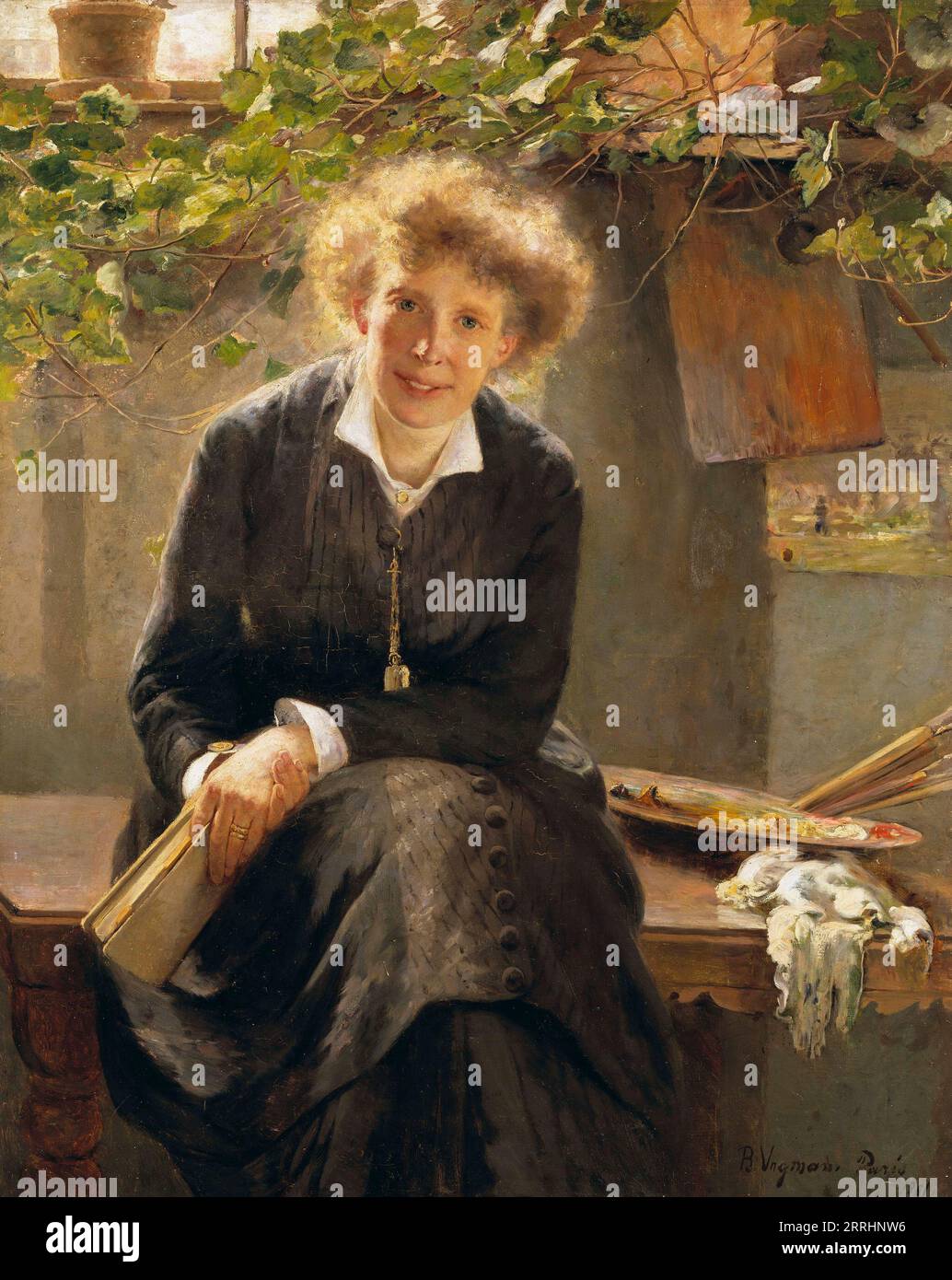 Painter Jeanna Bauck, 1881 Stock Photo - Alamy