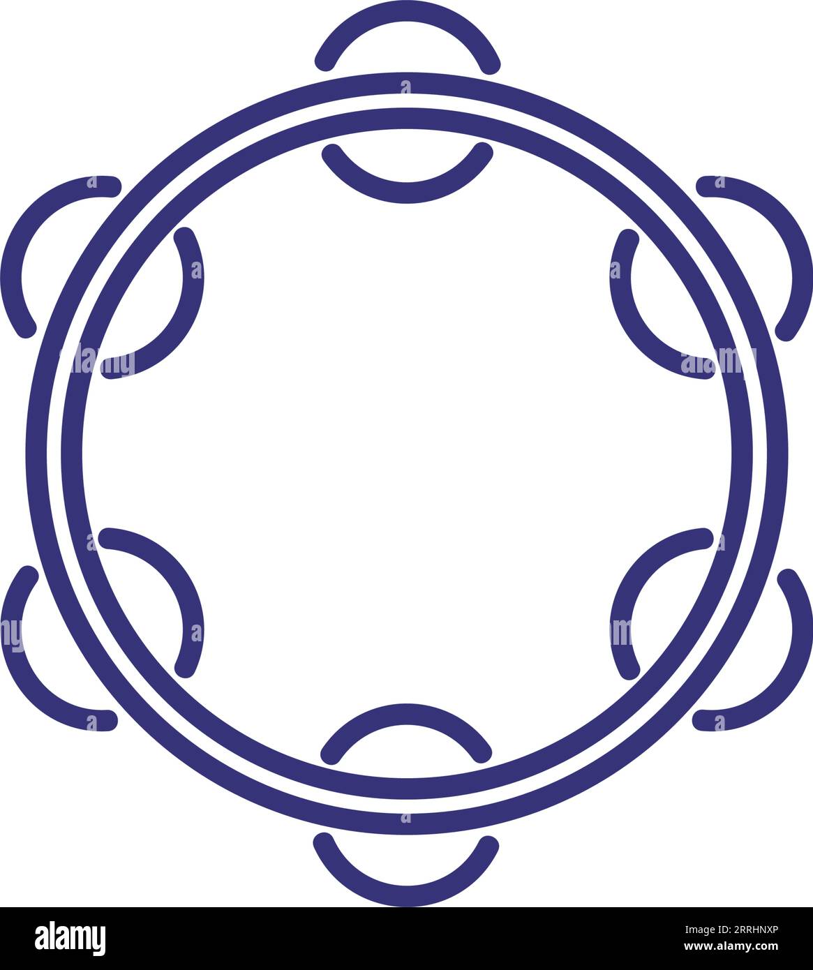 Tambourine icon logo sign Cut Out Stock Images & Pictures - Alamy