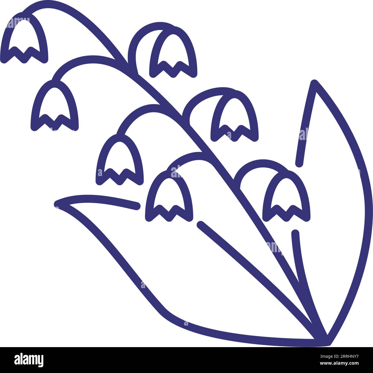 Spring forest lily valley Stock Vector Images - Alamy