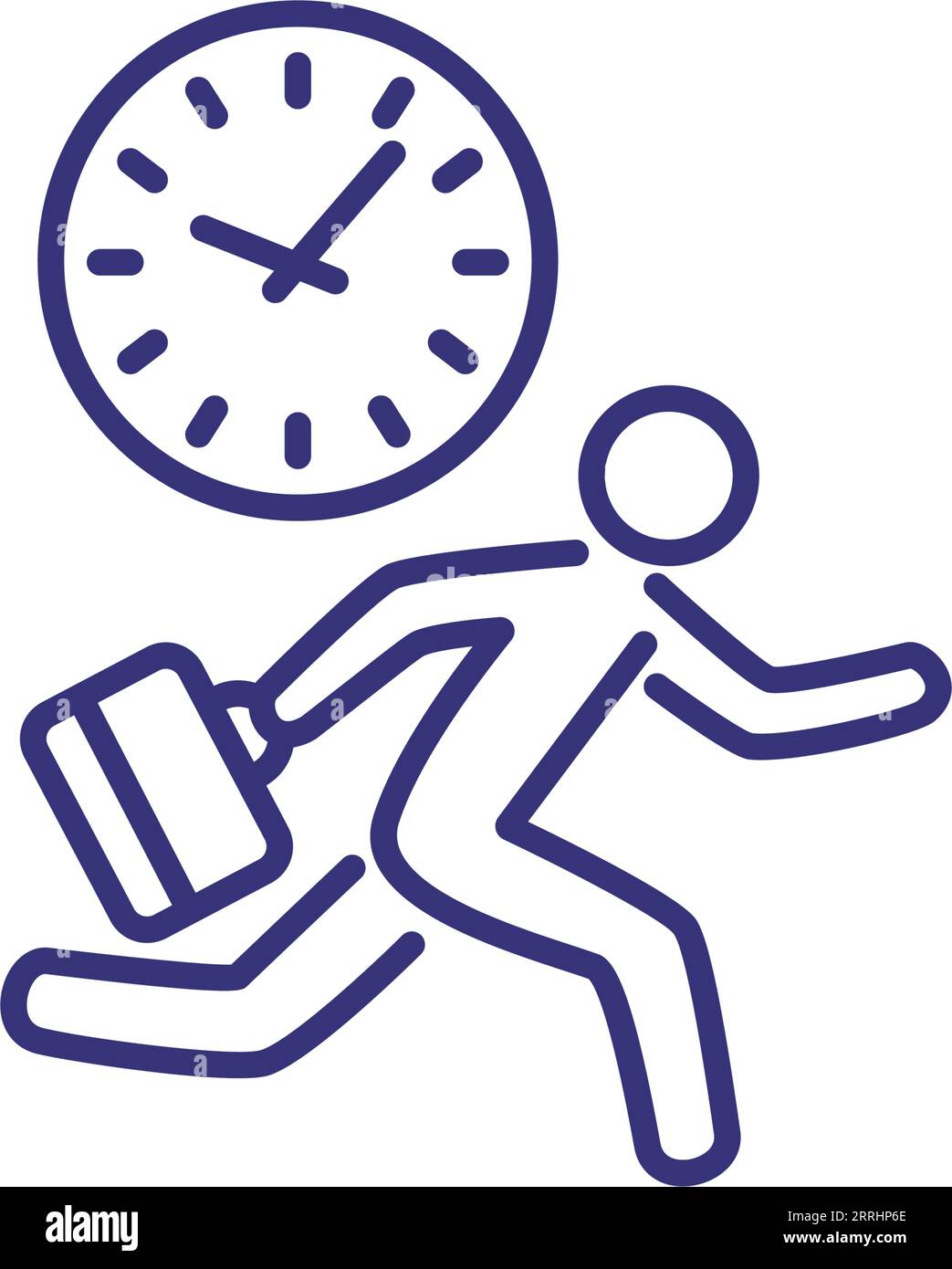 End of office day line icon Stock Vector Image & Art - Alamy