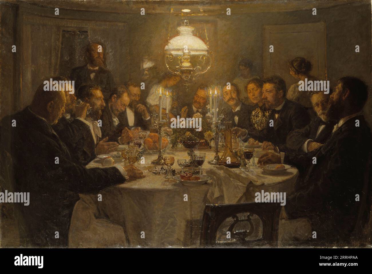 An Artist's Gathering, 1903 Stock Photo - Alamy