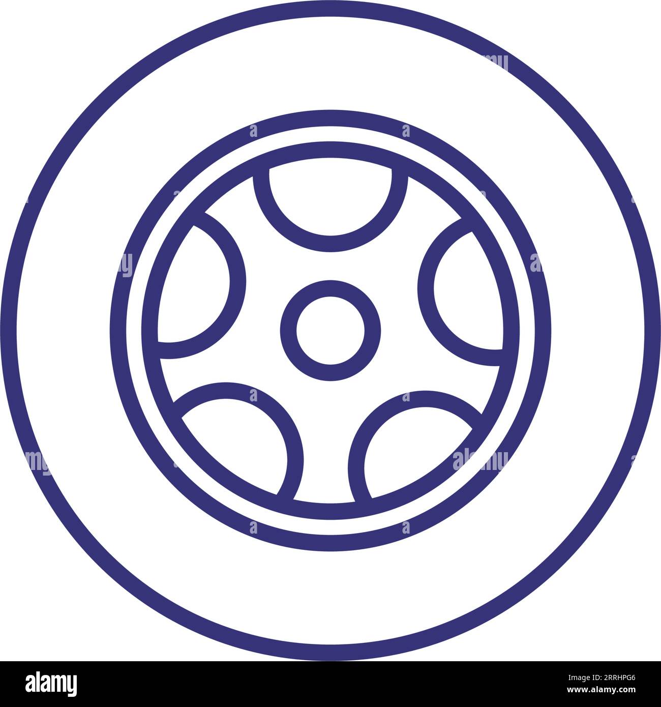 Car wheel line icon Stock Vector Image & Art - Alamy