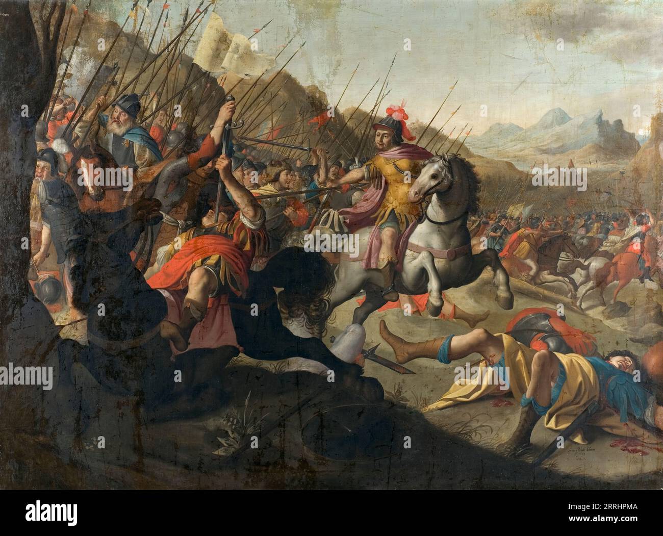 A Roman Battle, 1641 Stock Photo - Alamy