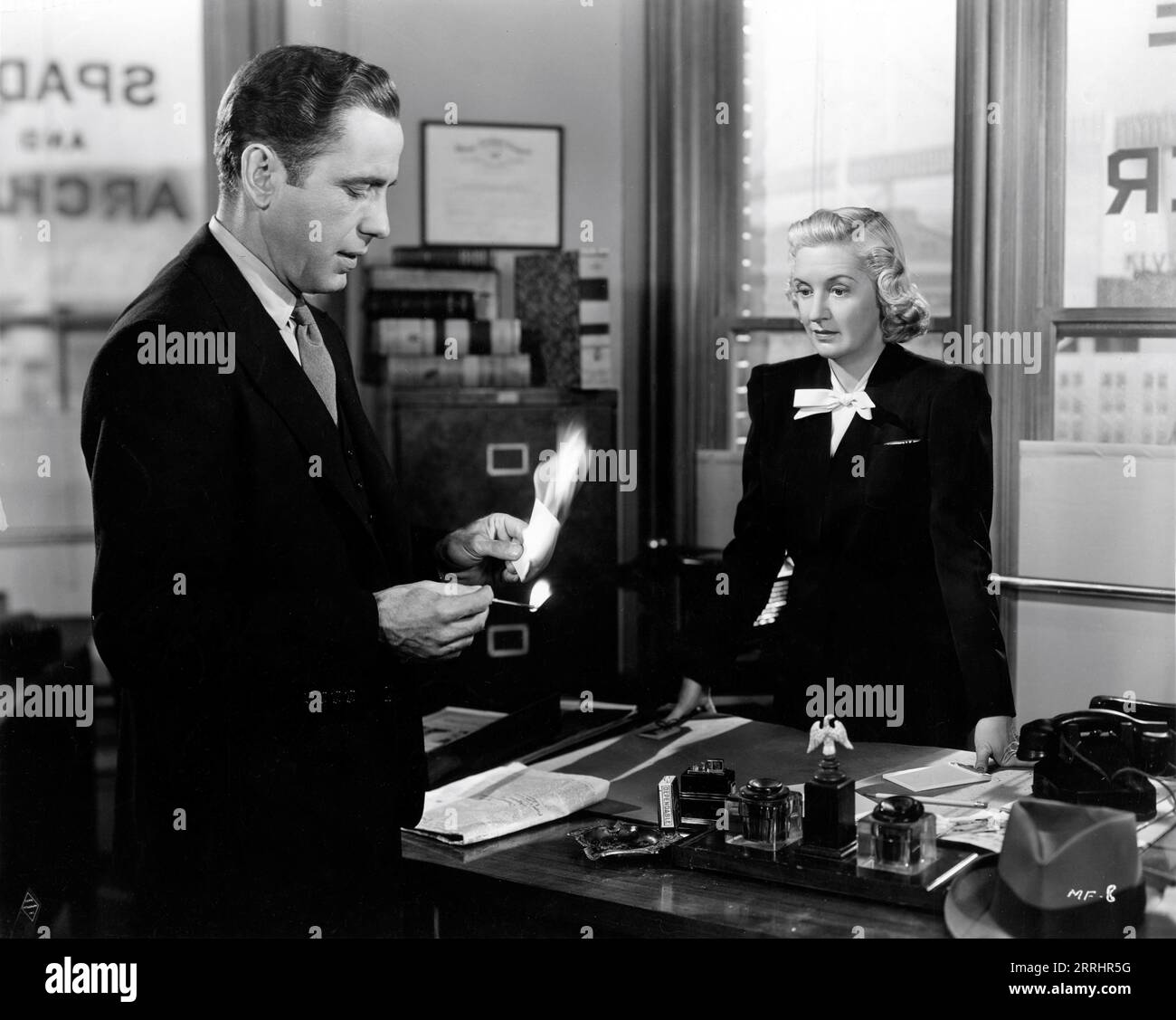 HUMPHREY BOGART and LEE PATRICK in THE MALTESE FALCON 1941 director ...