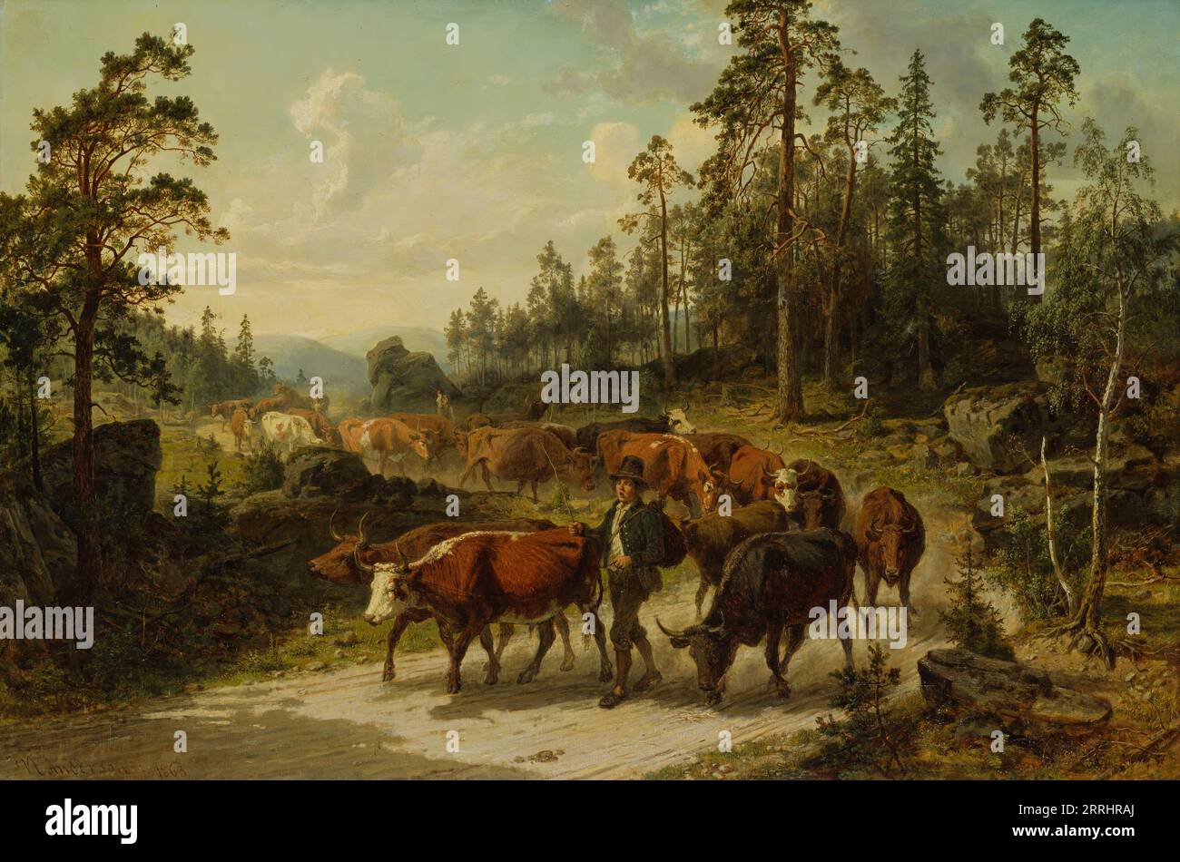 Cattle herding 19th century hi-res stock photography and images - Alamy