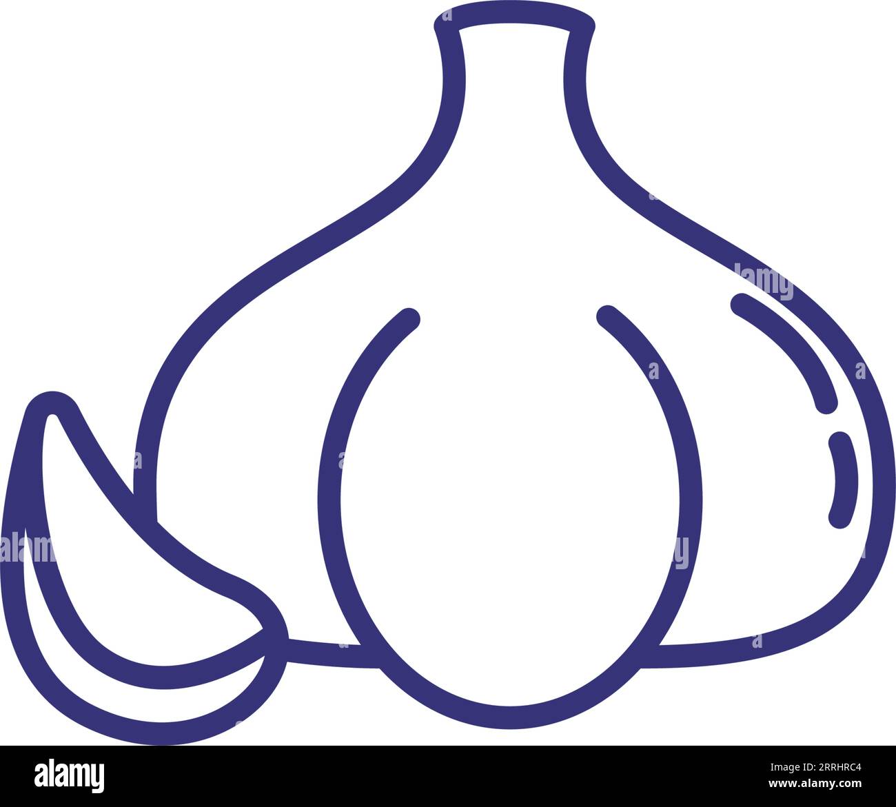 Garlic line icon Stock Vector Image & Art - Alamy