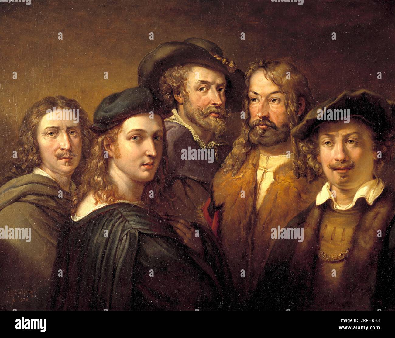 Five artists, early-mid 19th century. Master painters of the 16th, 17th ...