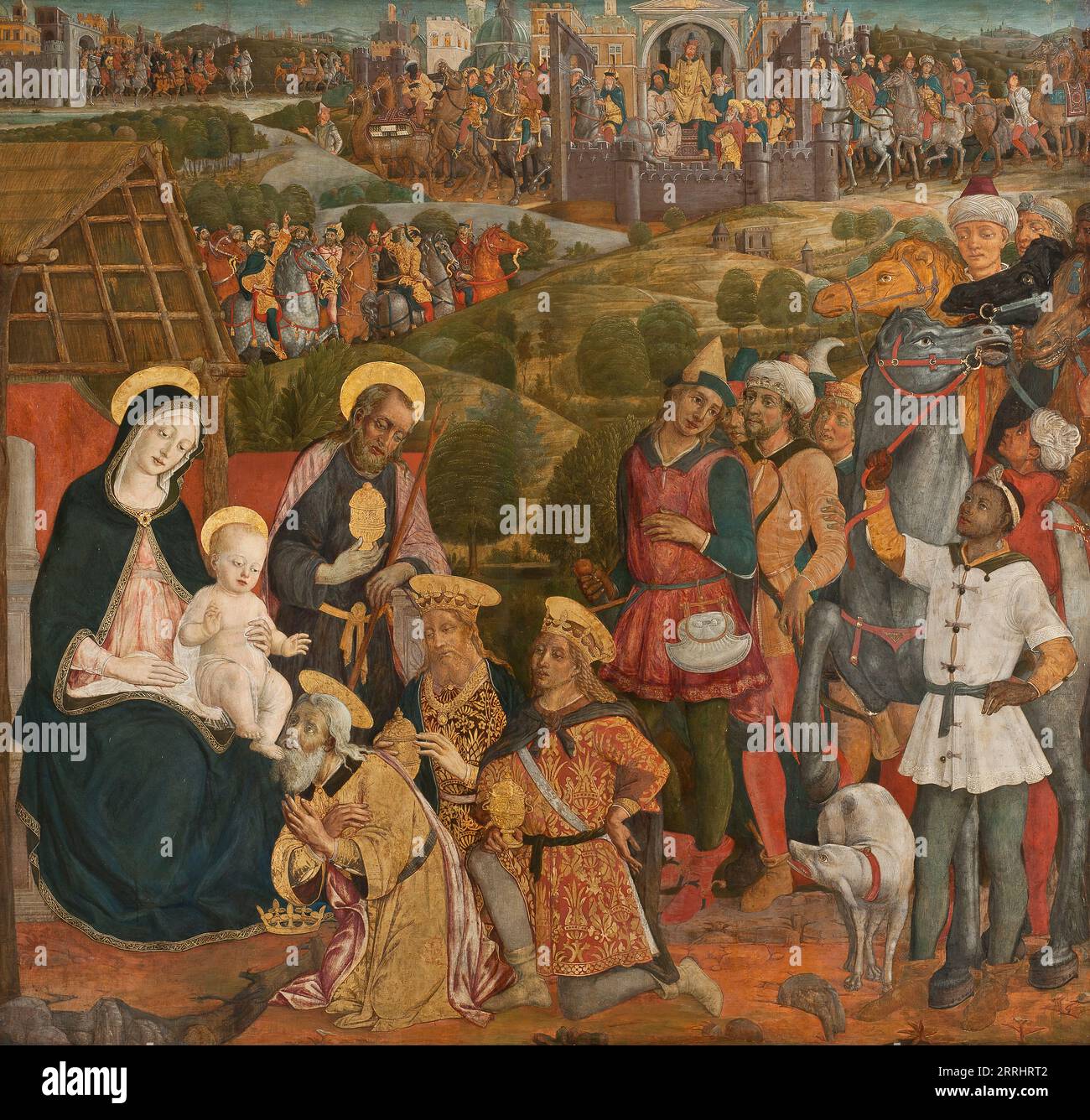 Adoration of the Magi, late 15th-early 16th century Stock Photo - Alamy